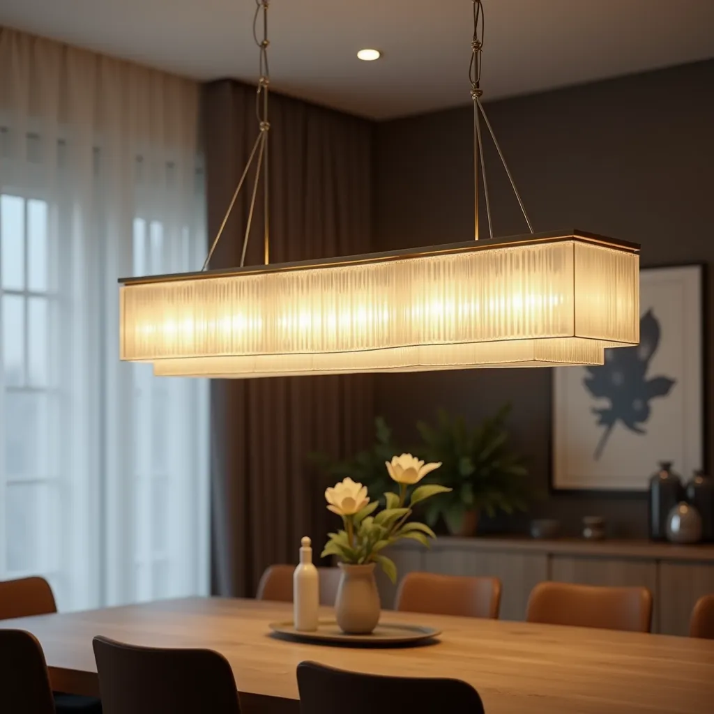 Large Rectangular Dining Room Lighting Solutions